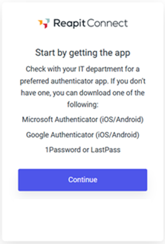 Reapit Connect Multi-Factor-Authenticator (MFA) User Guide