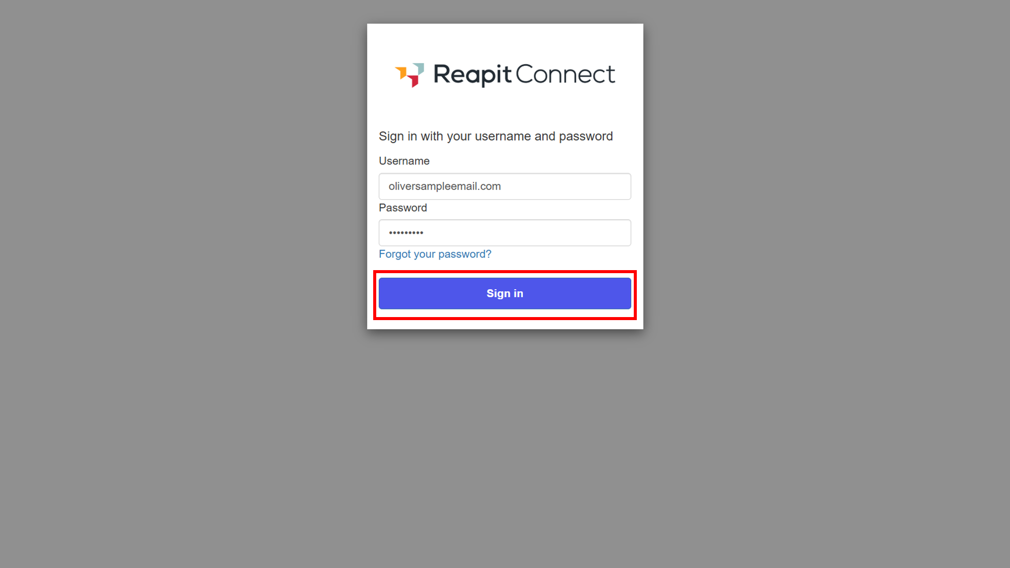 Logging in to Reapit Lettings with Reapit Connect