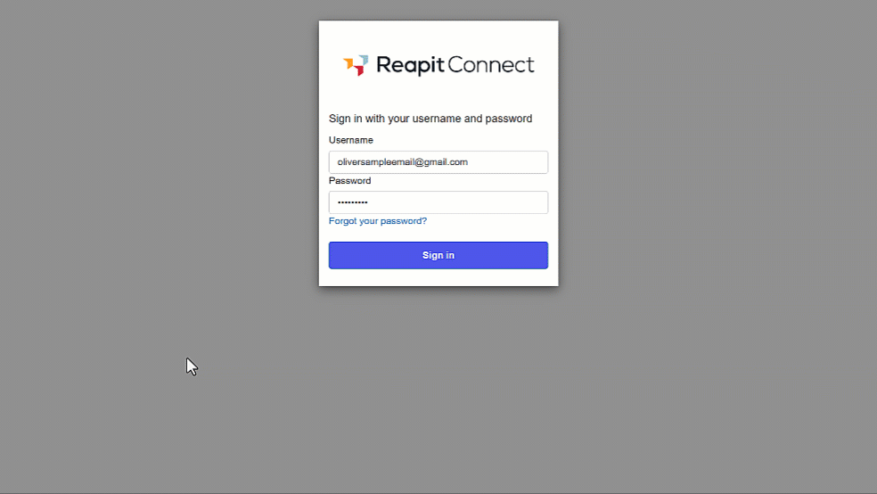 Logging in to Reapit Lettings with Reapit Connect